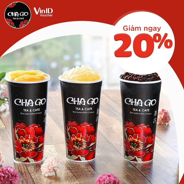 Chago Tea & Café giảm ngay 20% đồ uống với VinID Voucher