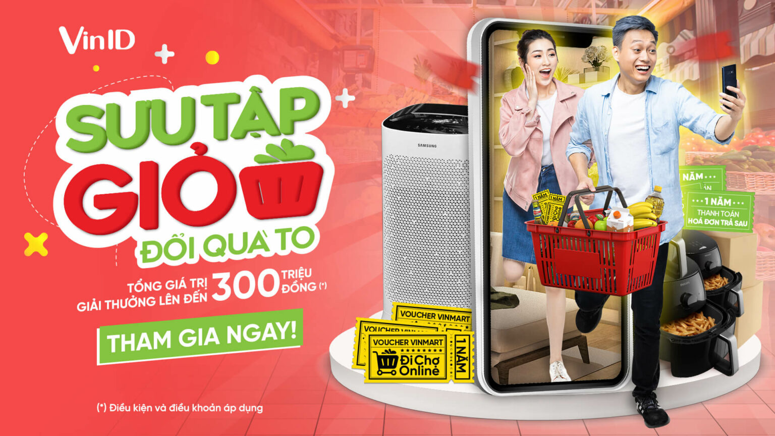 SƯU TẬP GIỎ, ĐỔI QUÀ TO TRÊN APP VINID | VinID